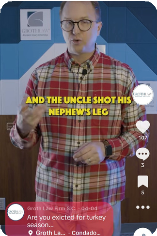 Uncle shot his nephew’s leg | Groth Law Accident Injury Attorneys